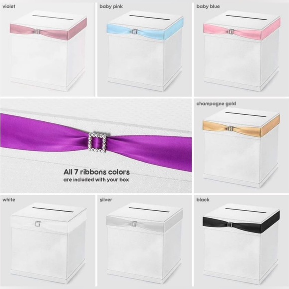 Party Supplies | Nwt Off White Gift Card Box For Wedding Or Shower With ...